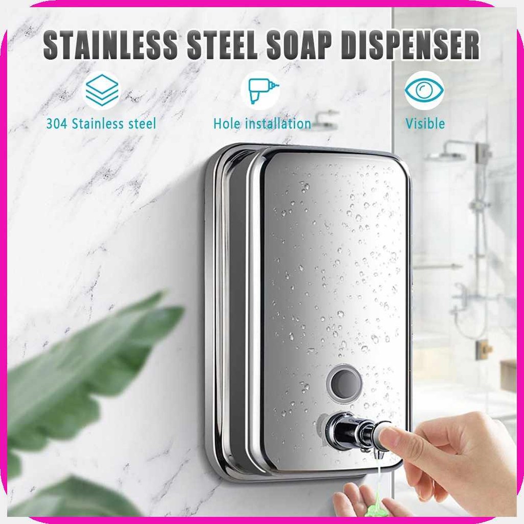 Wall-mounted@R?Soap$X|DispenserpStainless-ySteel-iHotel-IHousehold ...