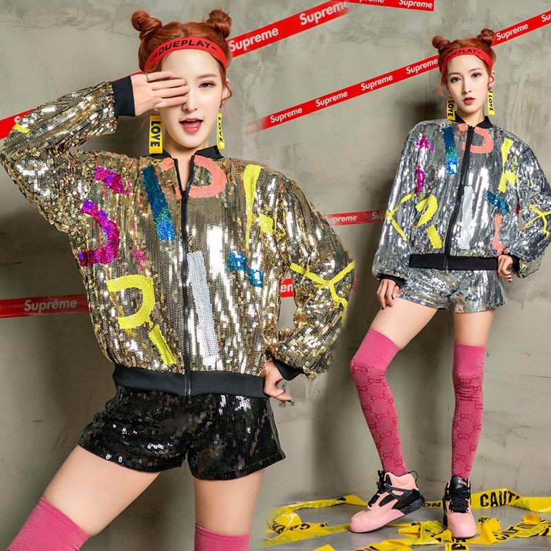 Annual Meeting Adult Stage Costume Female Hip-Hop Street Dance jazz ...