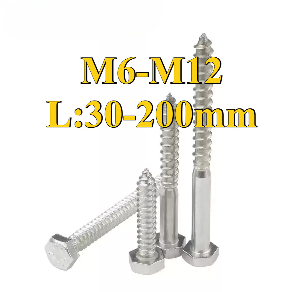 316 Stainless Steel Outer Hexagon Self-Tapping M6/M8/M10/M12 * L30 ...