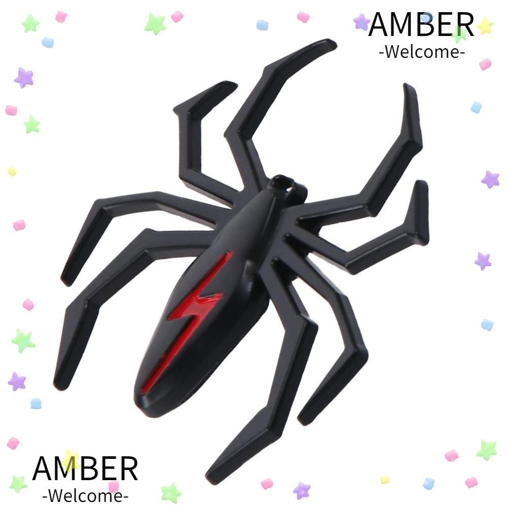 AMBER 2Pcs Spider Emblem Badge Sticker, 1.97*1.97inch Black Spider ...