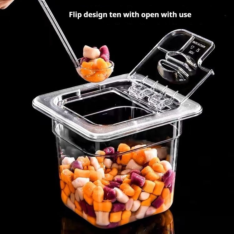 PET portions flip jam box plastic transparent pearl seasoning box milk ...