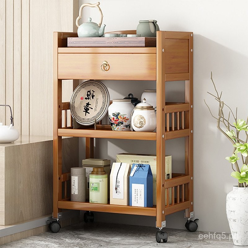 Mobile Small Tea Table Home Tea Side Cabinet Tea Table with Kettle ...