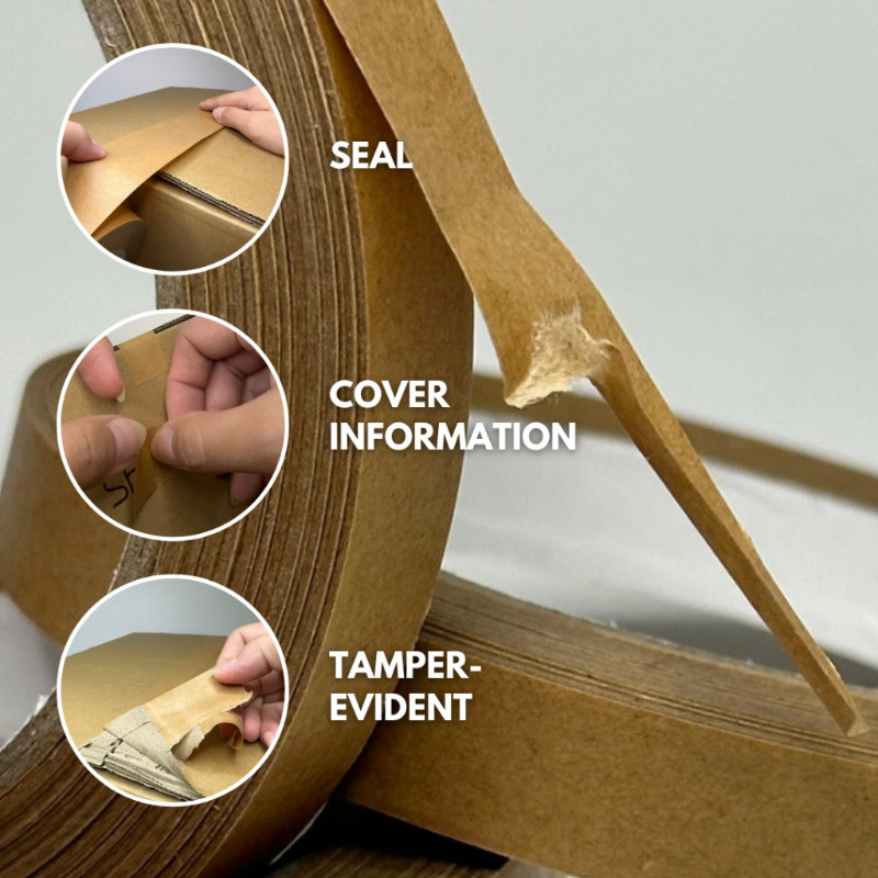 Kraft Matte WRITABLE Paper Tape Brown Paper Tape Gift Packaging ...