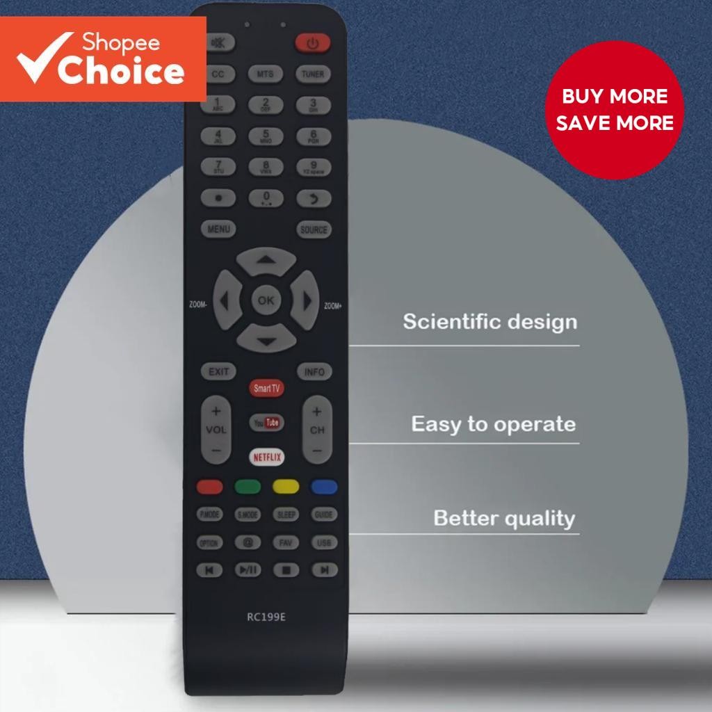 Universal Smart TV Replaced Remote Control Controller for TCL/HYUNDAI ...