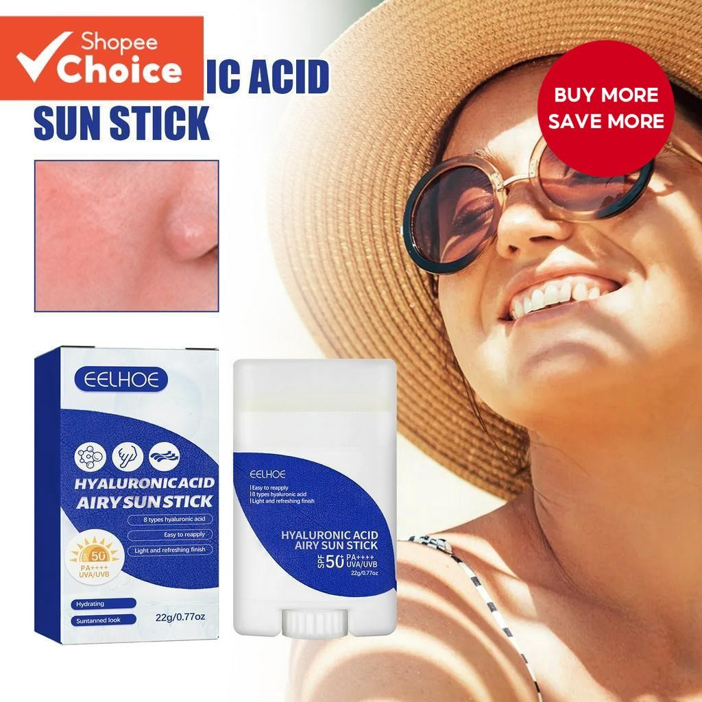 Eelhoe SPF50+Hyaluronic Acid Sunscreen Stick Refreshing Moisturising ...