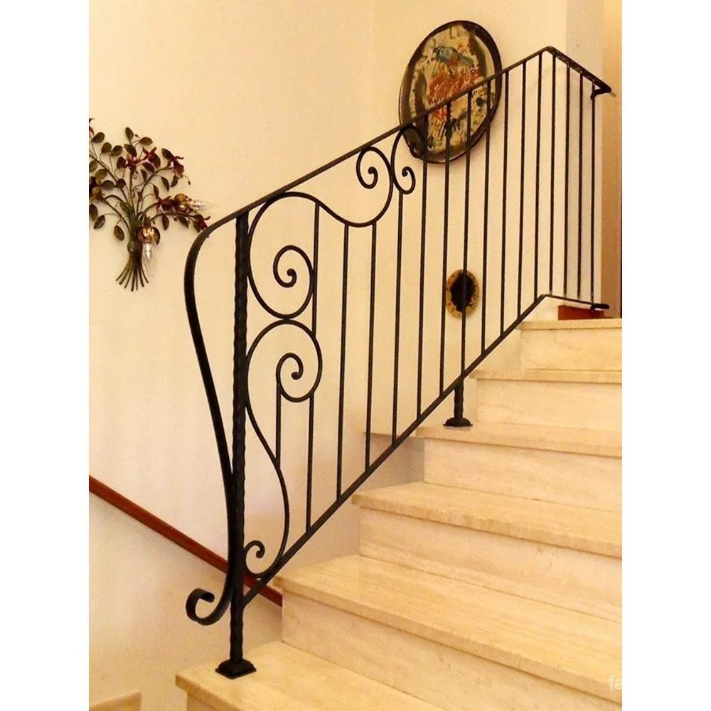 European Style Iron Stair Handrail Indoor Balcony Guardrail Bay Window ...