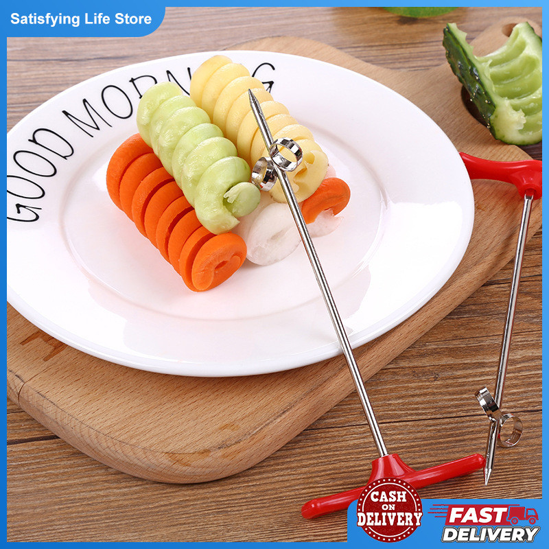 Creative Stainless Steel Vegetable Spiral Machine, Potato, Carrot ...
