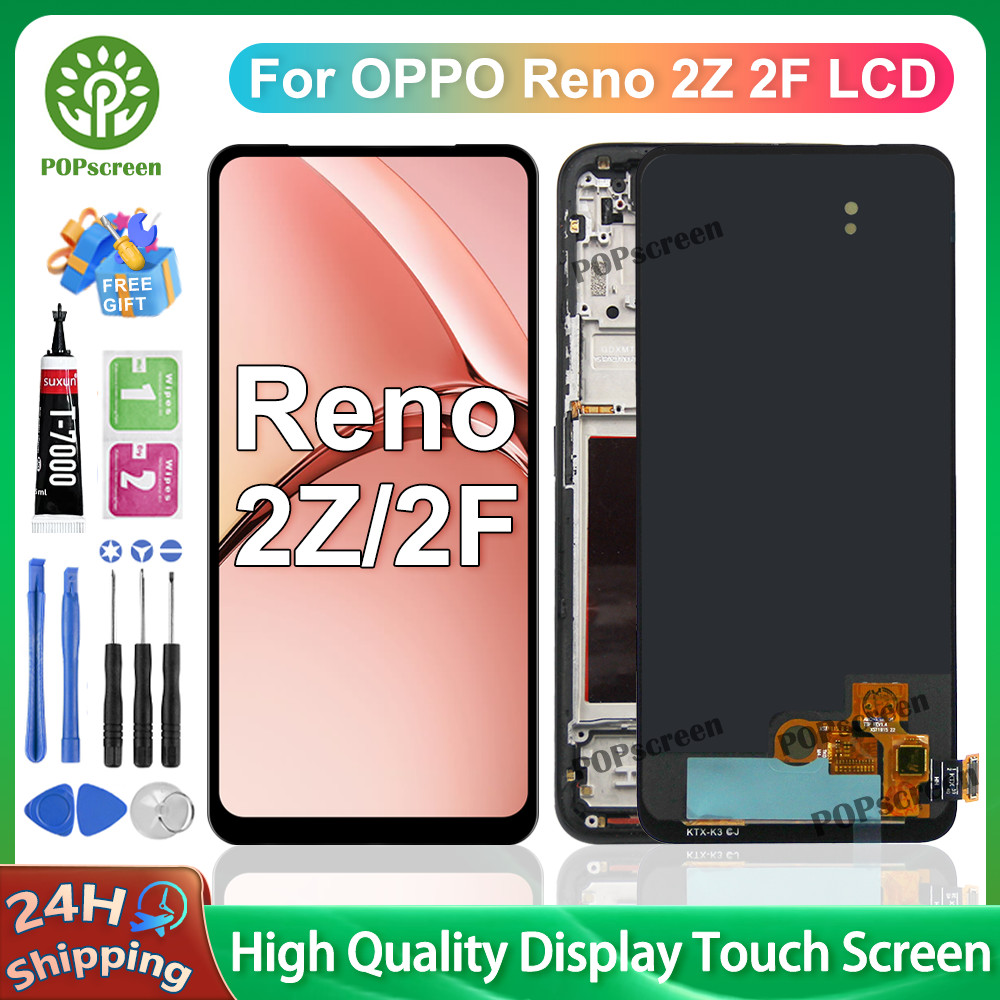 For OPPO Reno 2F 2Z LCD Display CPH1989 PCKM70 Touch Screen Digitizer ...