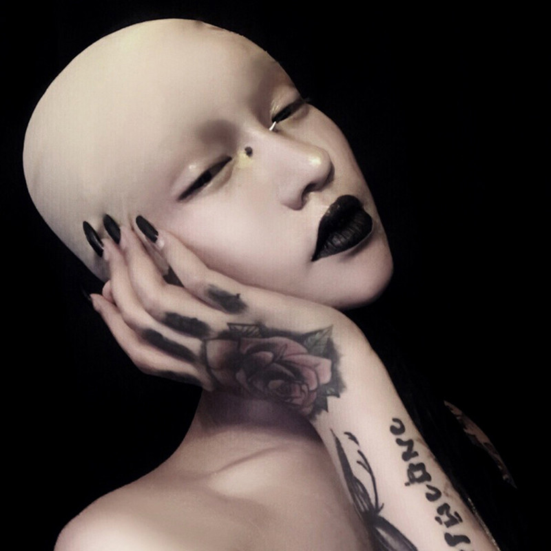 [ety] Skinhead Bald Head Latex Skin Wig Cap Fake Unisex Party Hair Care ...
