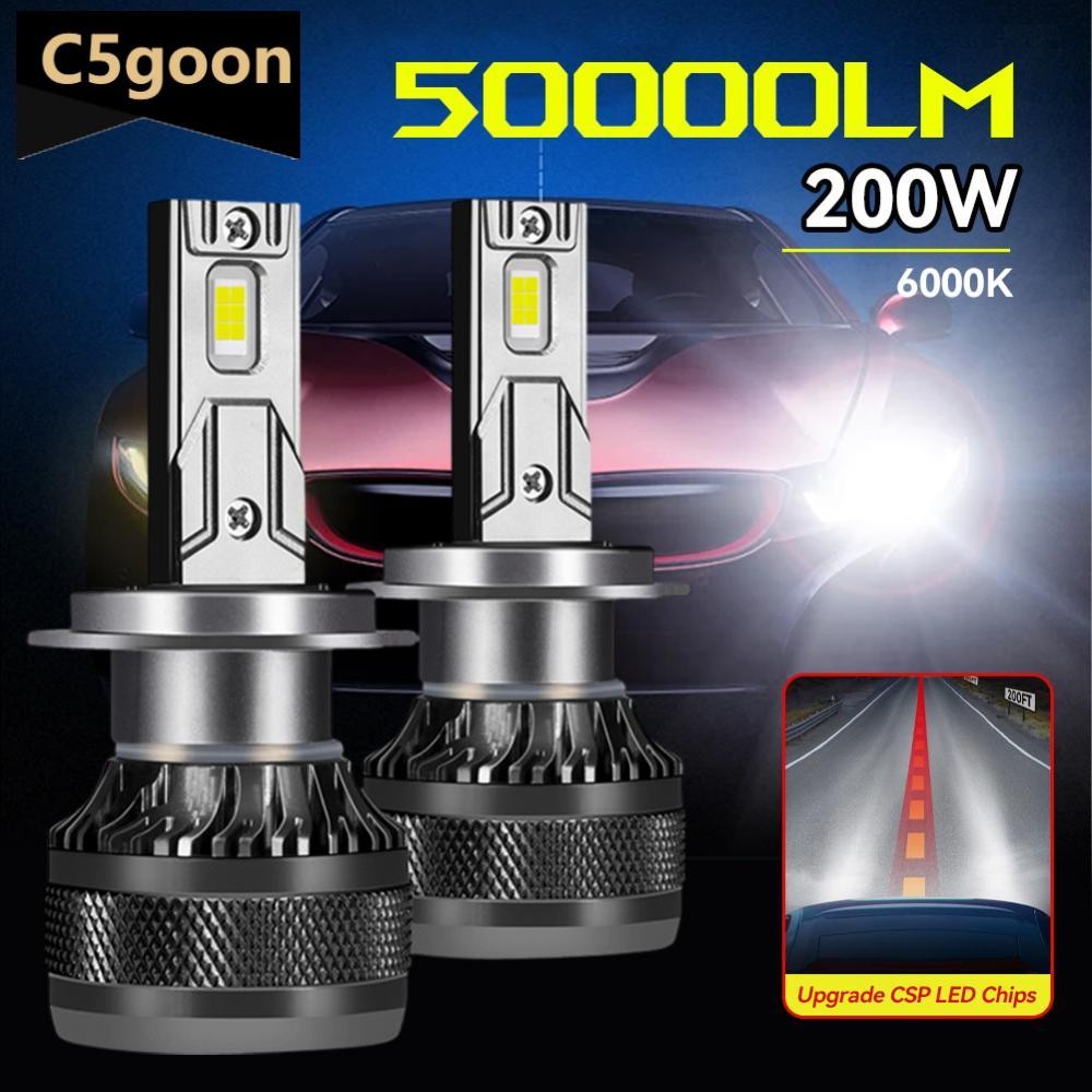 C5GOON 1Pc 200W Car LED Headlight H1 H8 H11 HB3 HB4 9005 9006 H4 H7 LED Lights 6000K 50000LM ...