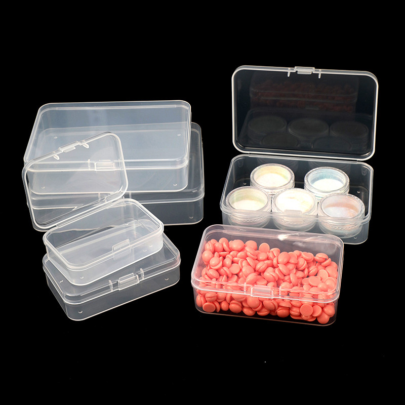 Translucent Plastic Storage Box Rectangular Strong Durable Dustproof ...