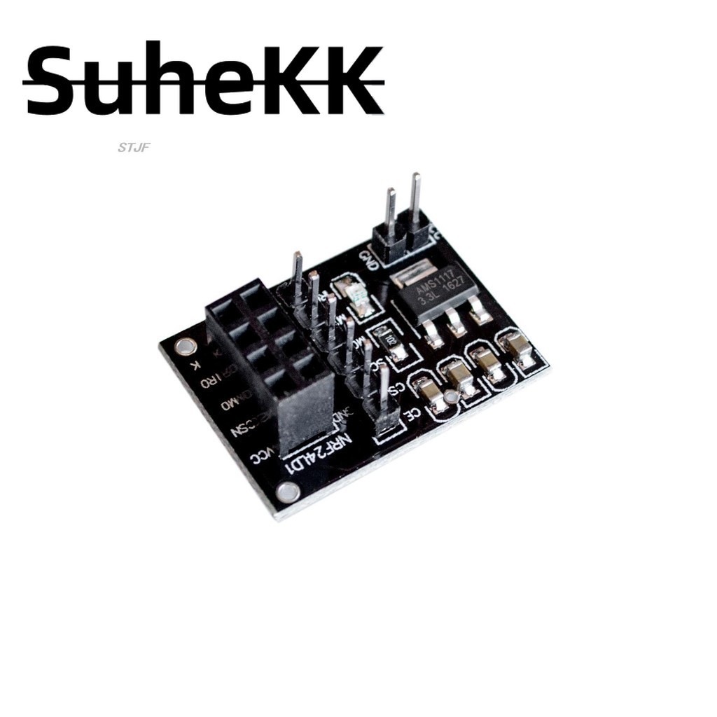 10pcs/lot New Socket Adapter plate Board for 8Pin NRF24L01 Wireless Transceive module 51 ...