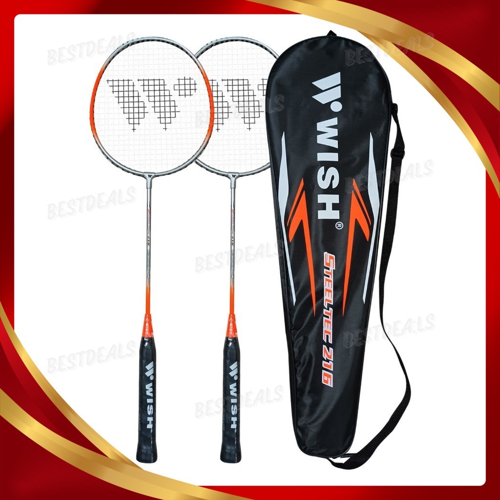 Wish Steeltec 216 Badminton Racket (w/bag) Original | Shopee Philippines