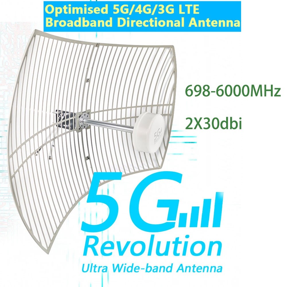 version 5 /version 9 mimo parabolic antenna 3G 4G LTE dual polarization ...