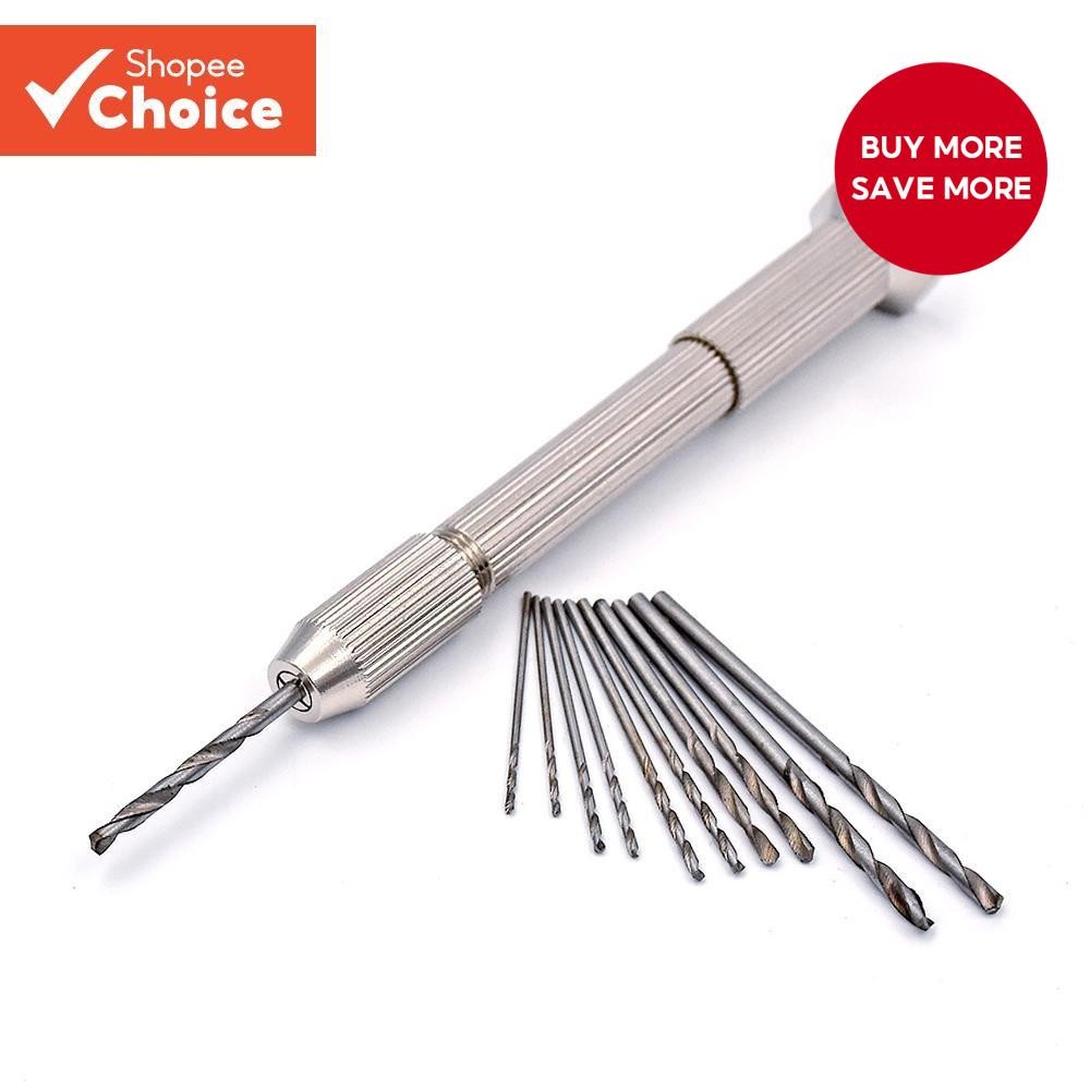 Single Head Hand Twisted Drill with Drill Bit Set DIY Drilling, Manual ...
