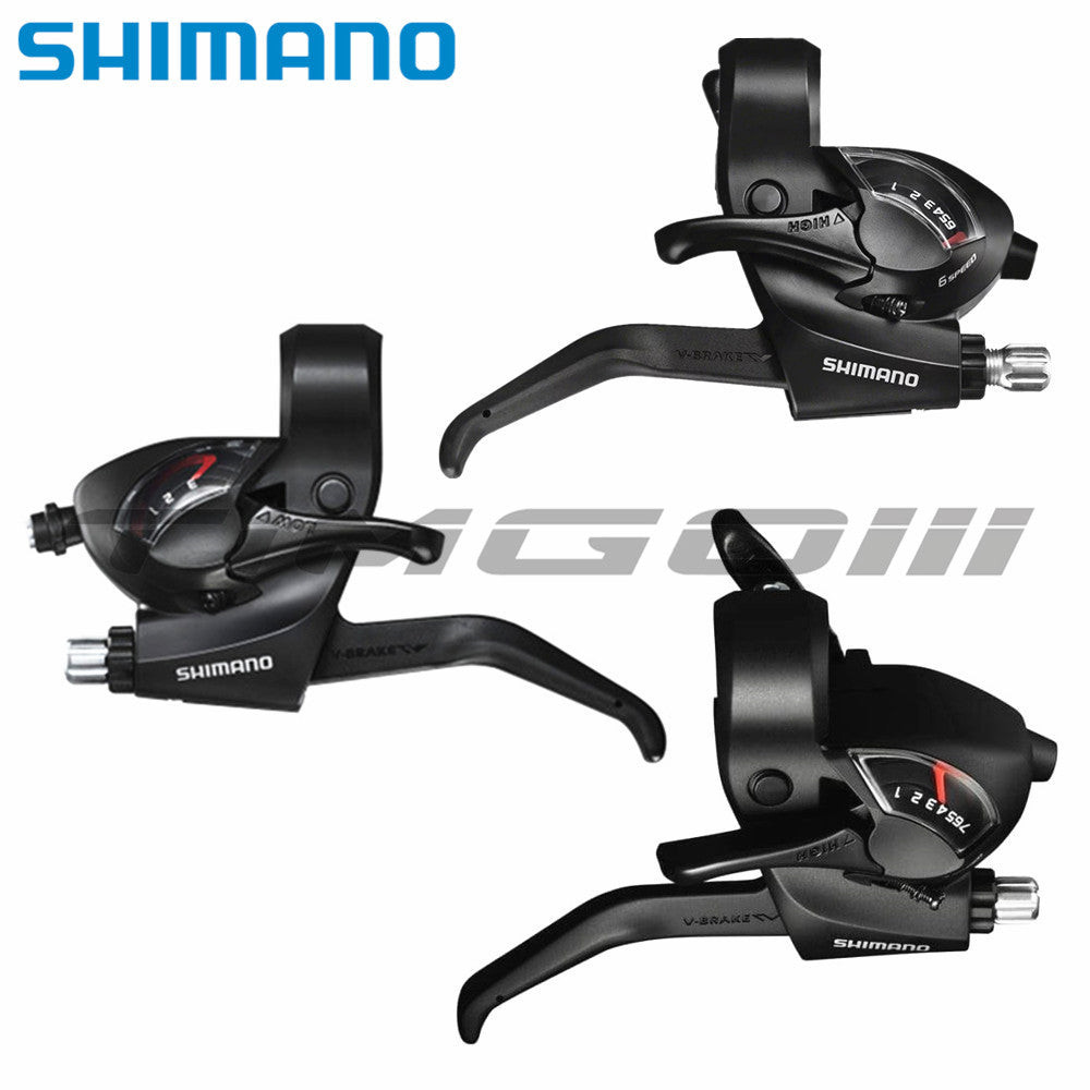 Shimano MTB Mountain Bike Tourney ST-EF41 3×6/7 Speed V-BRAKE ...