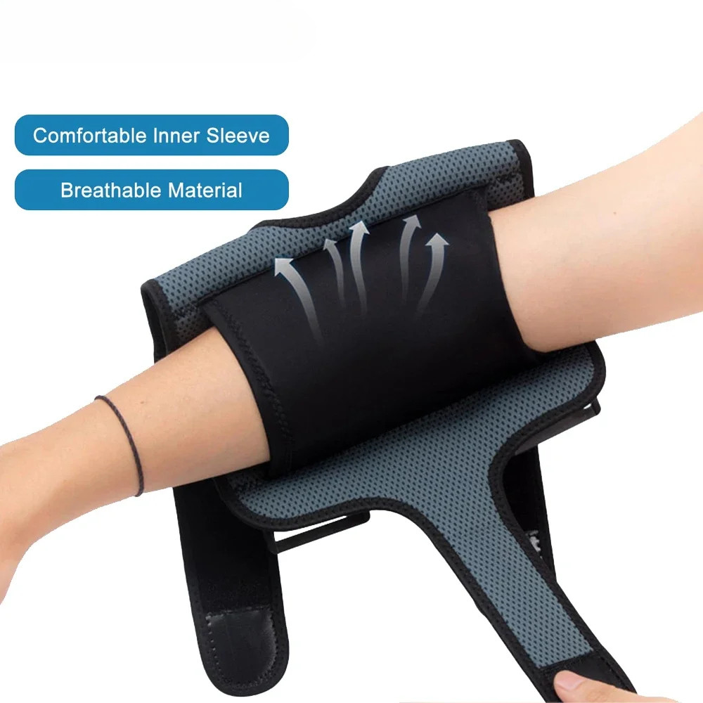 1PC Elbow Brace with 2 Removable Metal Splints,Adjustable Elbow Support ...