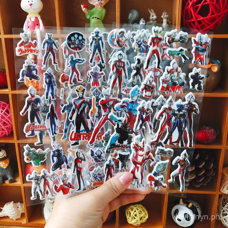 Ultraman Stickers for Children Boys3d Cartoon Stickers Educational ...