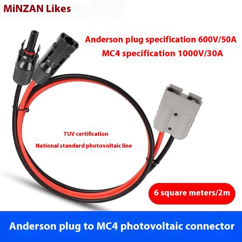 New Solar Photovoltaic Extension Cable 6 Square MC4 to Anderson ...