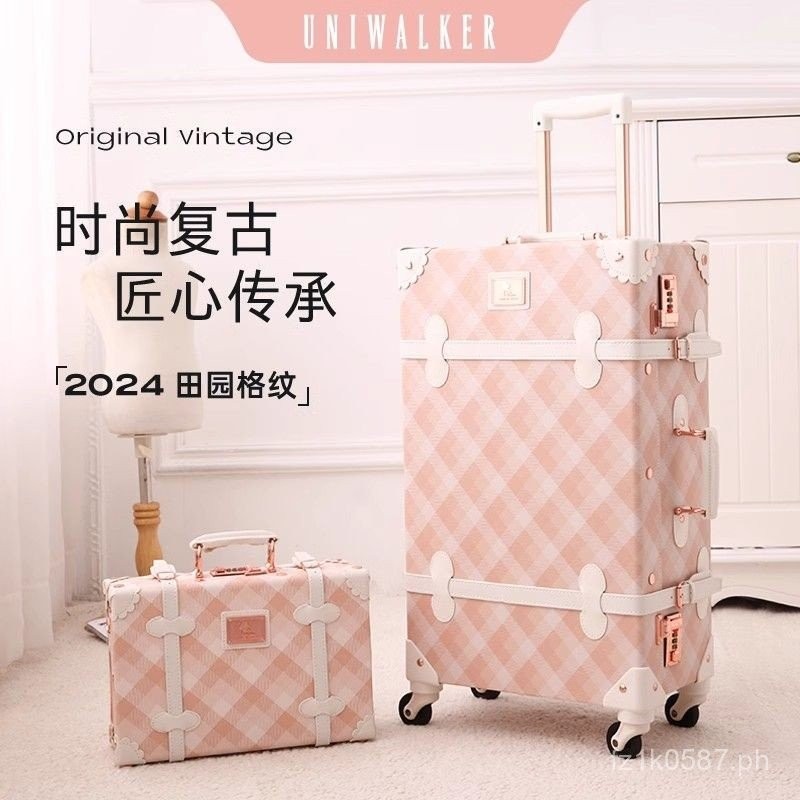 uniwalker Japanese Style Retro Luggage Suitcase Password Box Universal ...
