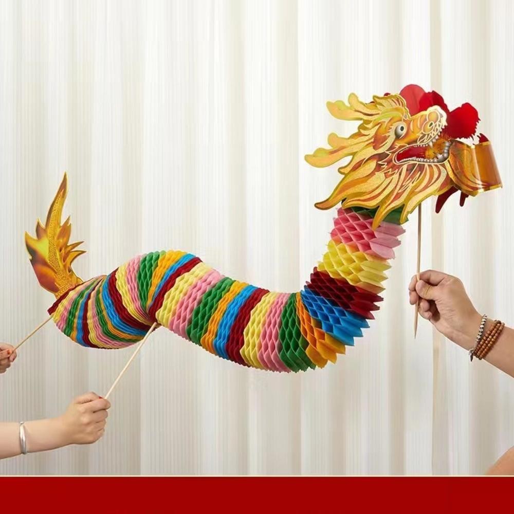 1.0m/1.5m/2.3m Chinese New Year 3D Paper Dragons Spring Festival Dragon ...