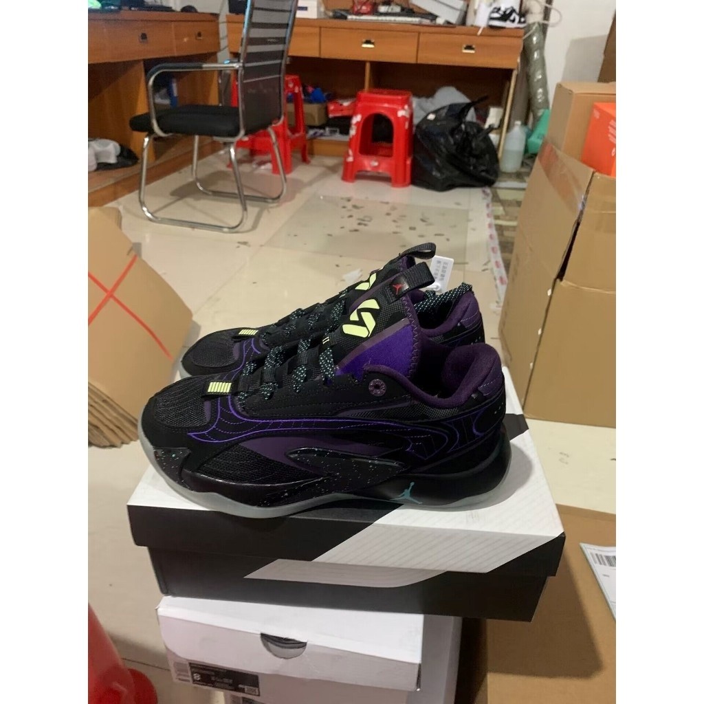 Jordan Luka 2 Black Purple Basketball Shoes | Shopee Philippines