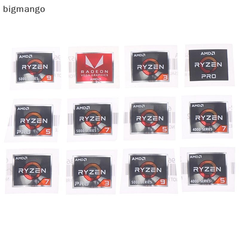 BMPH Belle AMD Processor Series Sticker ATHLON Ryzen R 3 5 7 Logo PRO7 ...