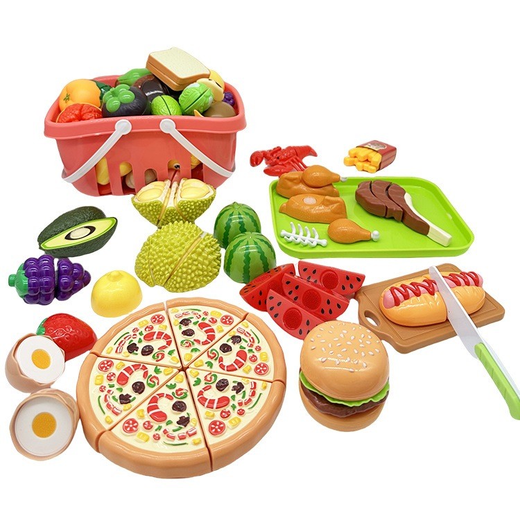 New Kitchen Toy Cutable Fruits Vegetables Simulation Toy Food Learning ...