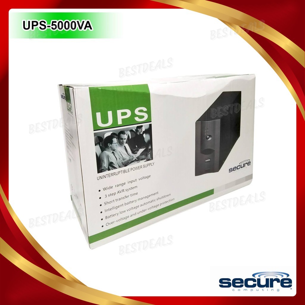Secure UPS 5000VA Uninterruptible Power Supply | Shopee Philippines