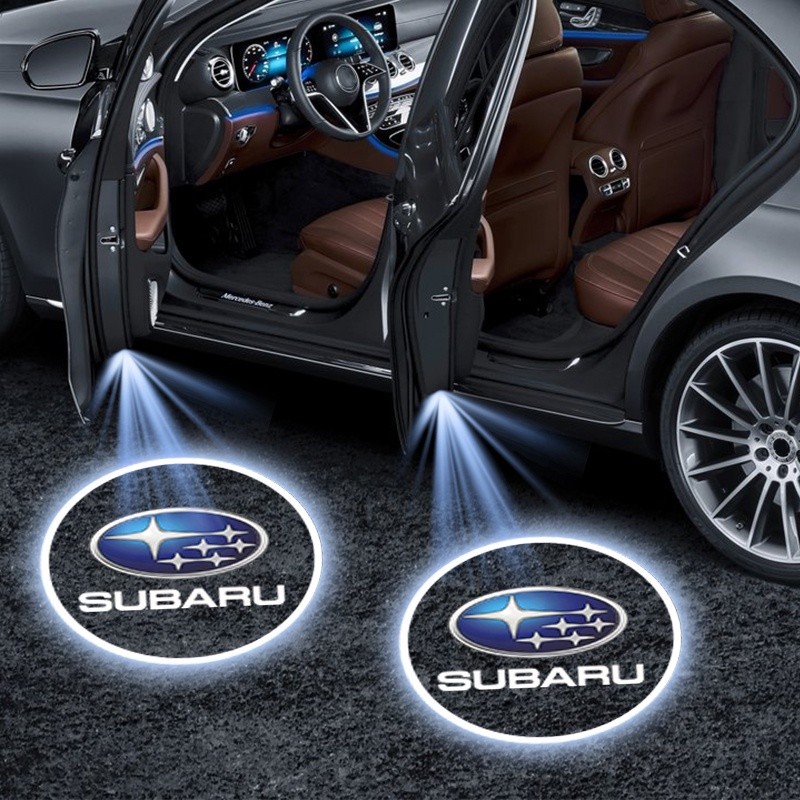 Car Welcome Light Led Door Light Projector Logo Ghost Lights for Subaru ...