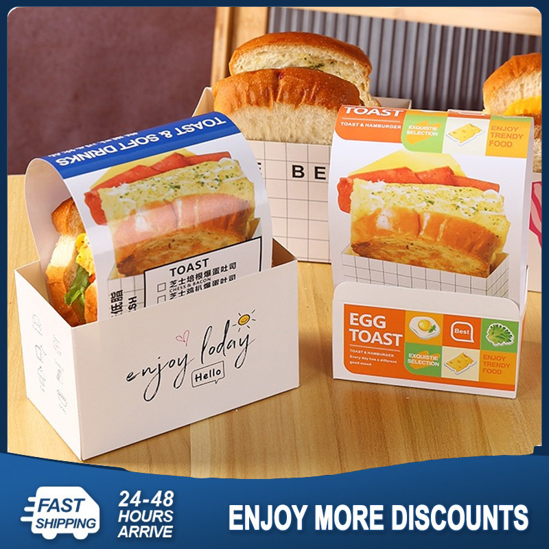 Sandwich Box Korean Toast Bread Egg Drop Box Toast Box Holder Sandwich ...