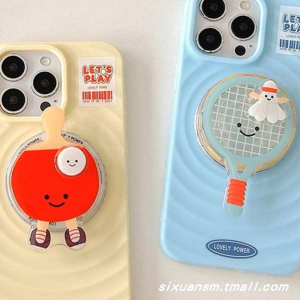 pop socket magsafe popsocket Niche INS style cartoon cute table tennis ...
