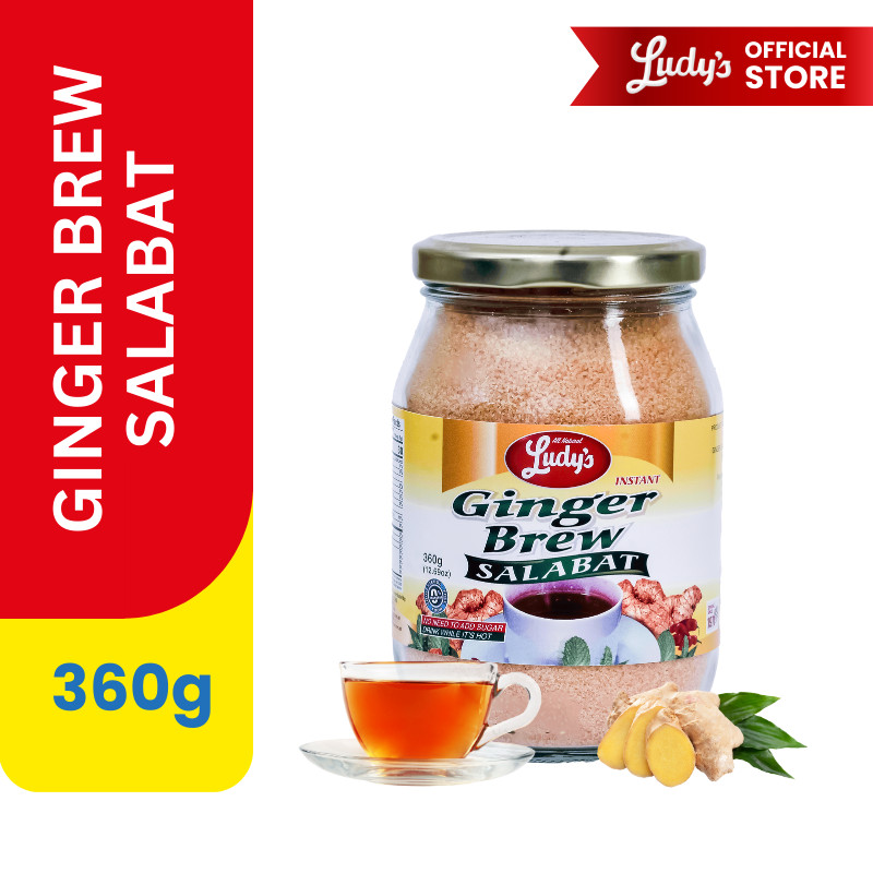 LUDY'S Salabat Ginger Brew Instant 360g (Soothing & Healthy Ginger Brew Tea, Luya Salabat Drink ...
