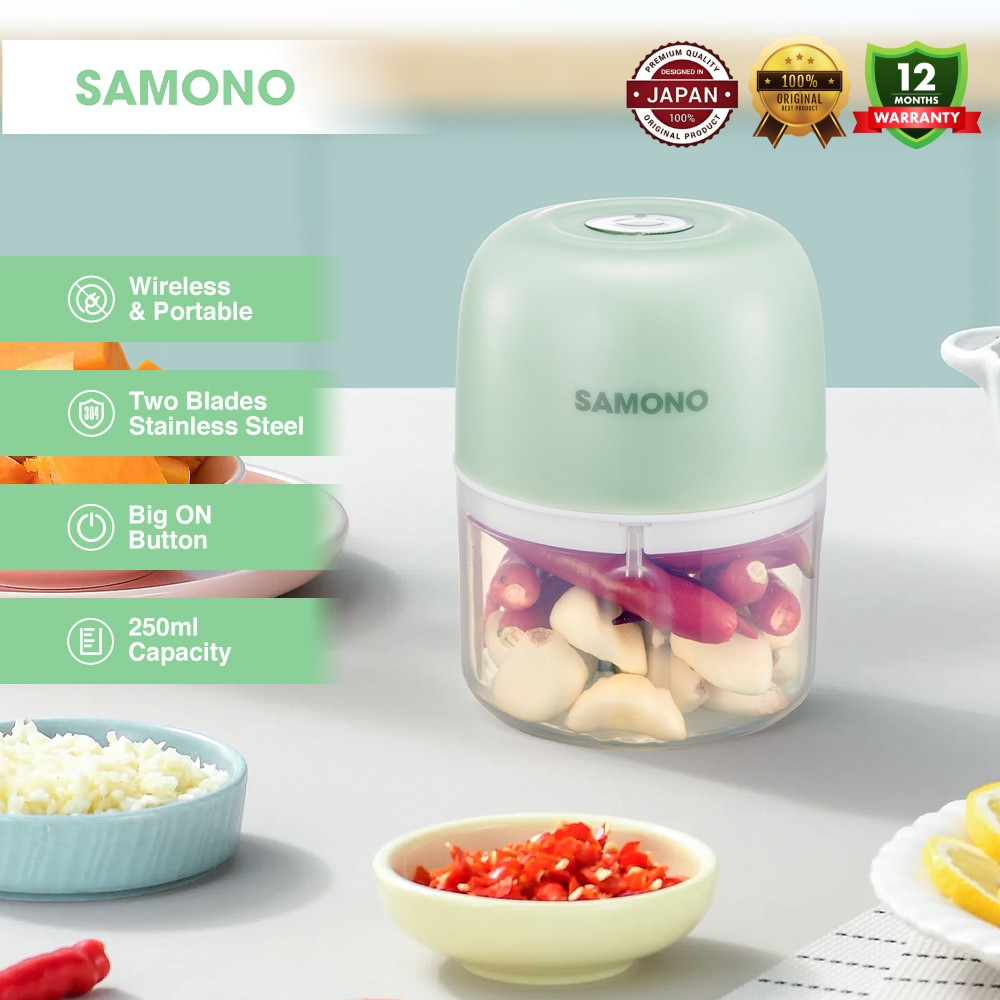 SAMONO SW-L4 Baby Portable Mini Chopper Spice Grinder Garlic Onion ...