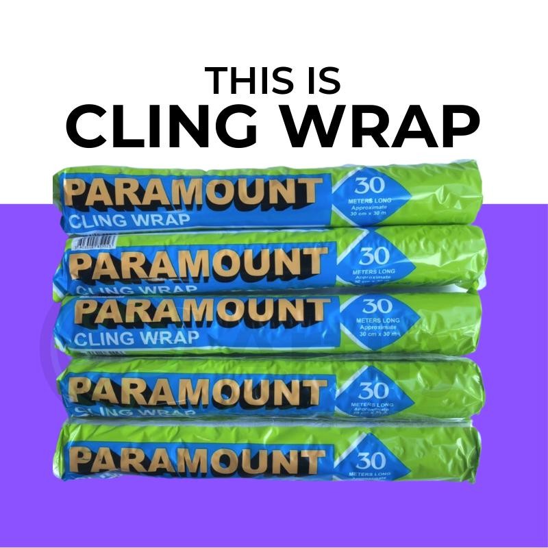 Paramount Cling Wrap 30cm x 30 meters Sold Per Roll Clingwrap Food Wrap ...
