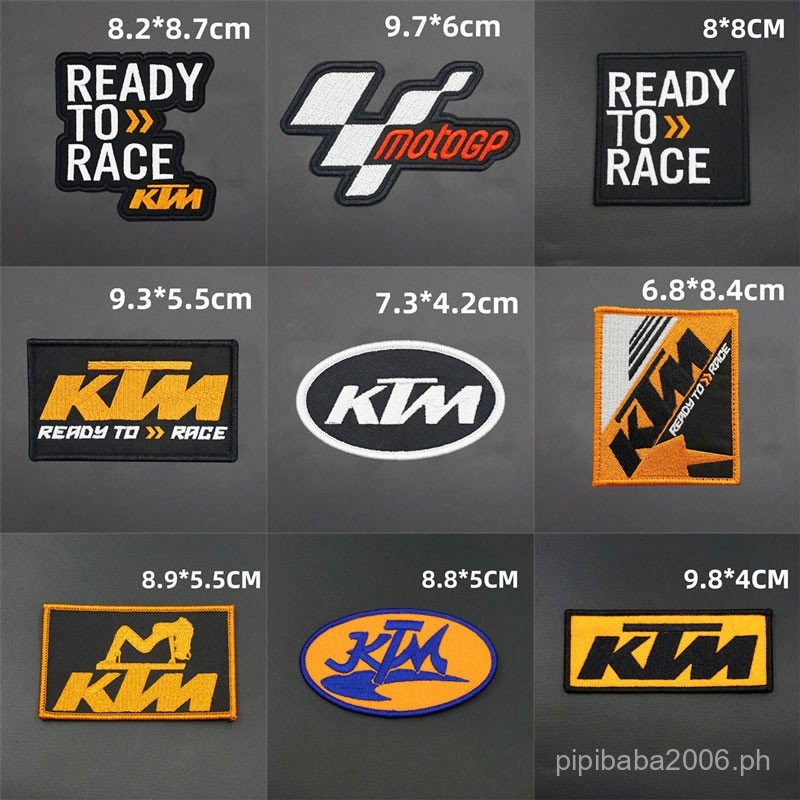 KTM Motorcycle logo Magic Tape Badge Backpack Chest Patch Arm Patch ...