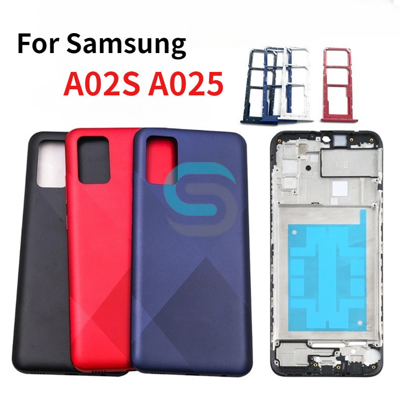 For Samsung A02S A025 Battery Cover Back Door Case LCD Front Middle ...
