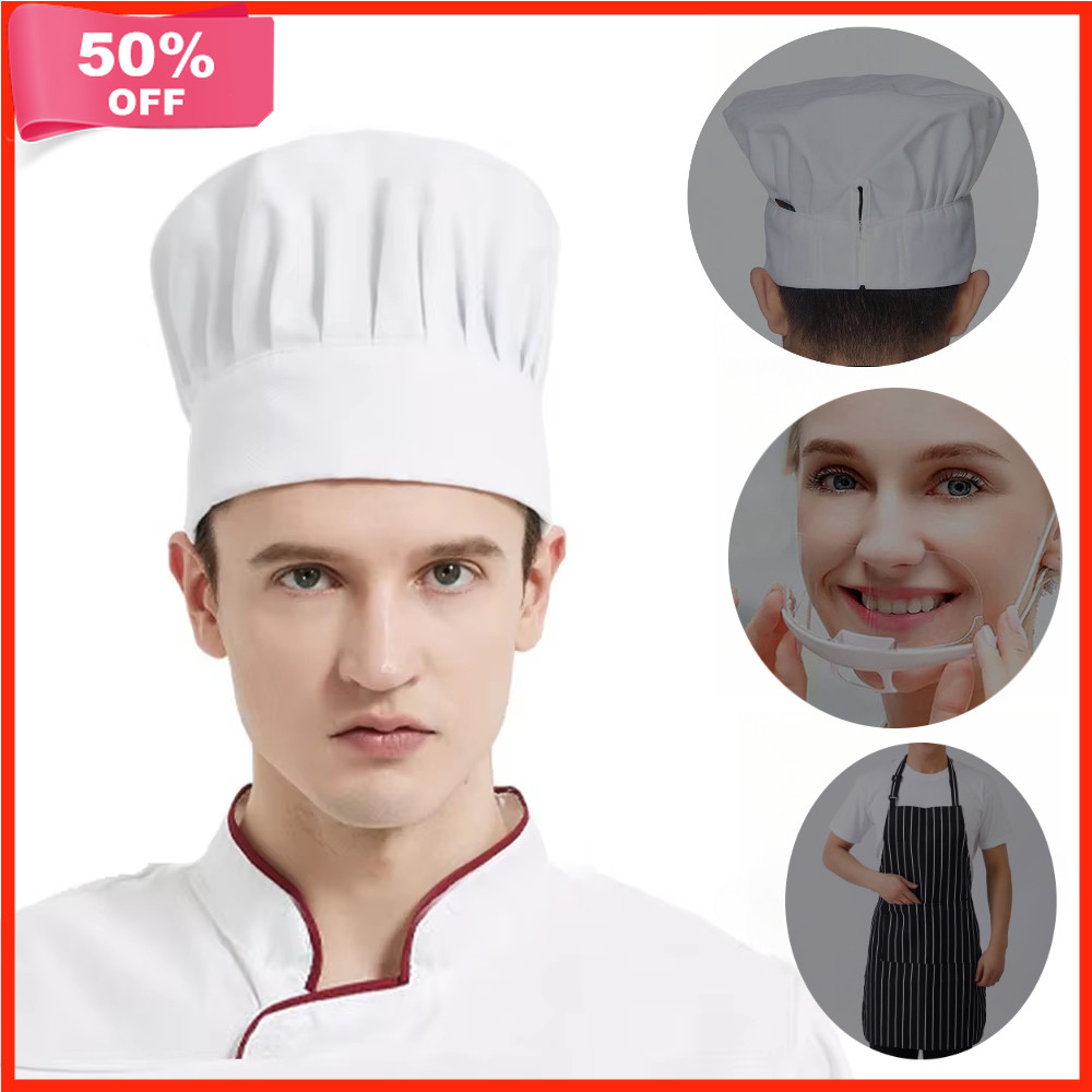 Professional Elastic Adjustable Men'S Cap Women'S Kitchen Chef Baker ...