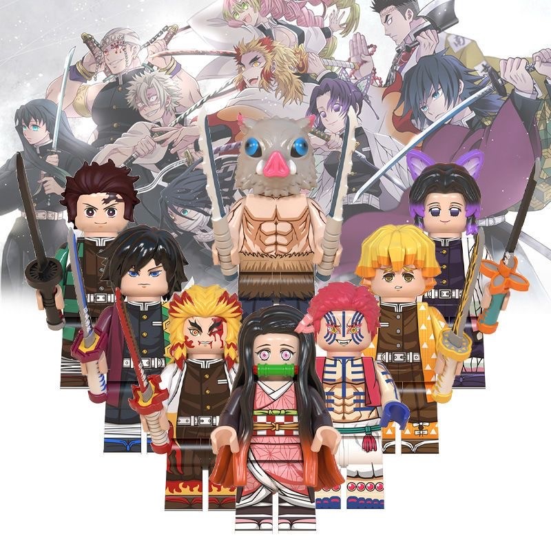 Demon Slayer Anime Minifig Assembly Model, Kimetsu No Yaiba Movie ...