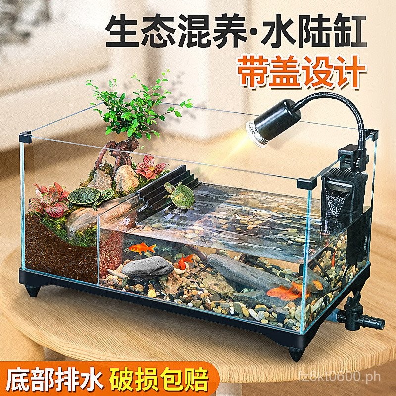 Villa Turtle Tank Special Breeding Tank Home Landscaping Glass Turtle ...