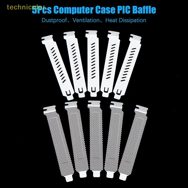TCPH 5Pcs Desktop Computer Host Chassis PCI Cooling Dust Filter Baffle ...