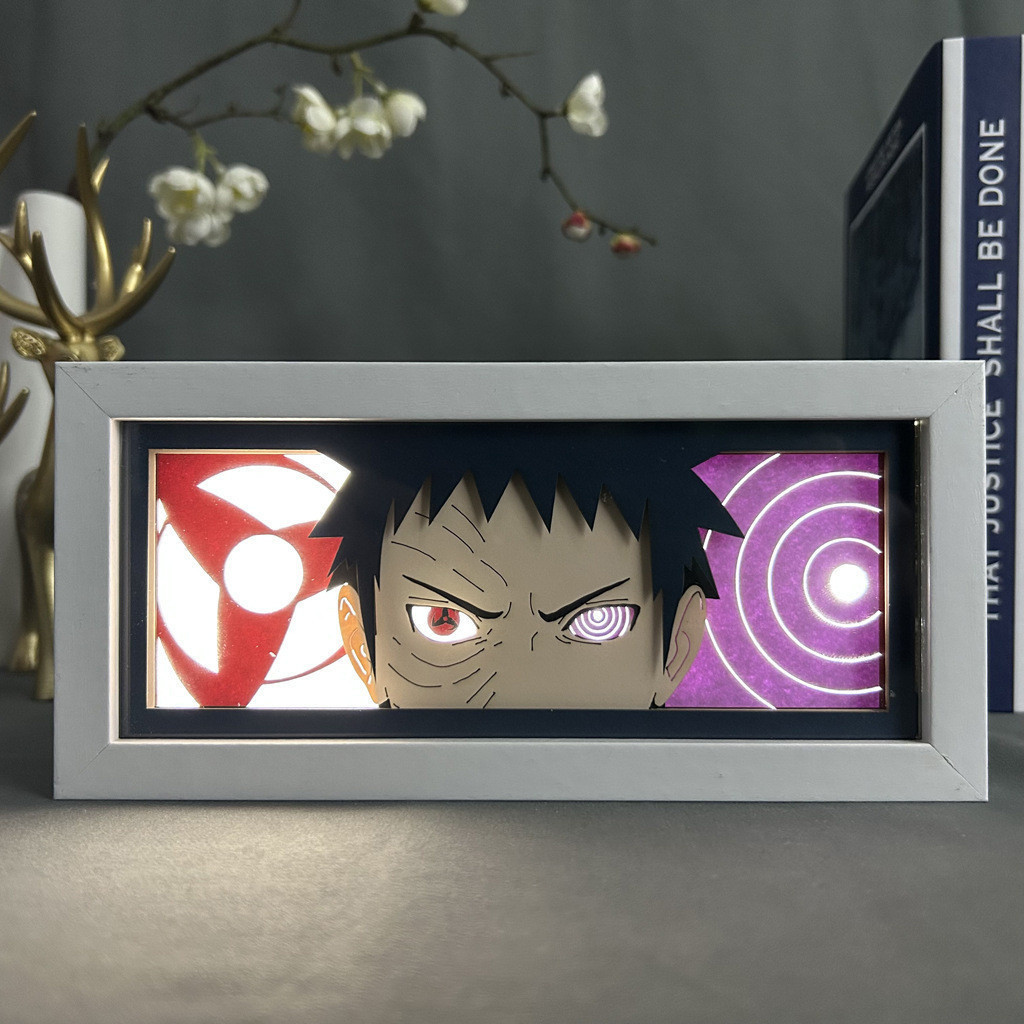 Japan 3D Anime Light Box Cartoon one piece DRAGON BALL NARUTO jojo ...