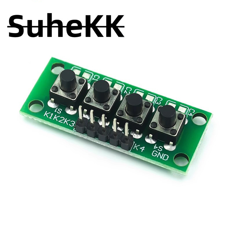 DIY Kit 1x4 4 Independent Key Button Keypad Keyboard Module Mcu for Arduino Student Class Design ...