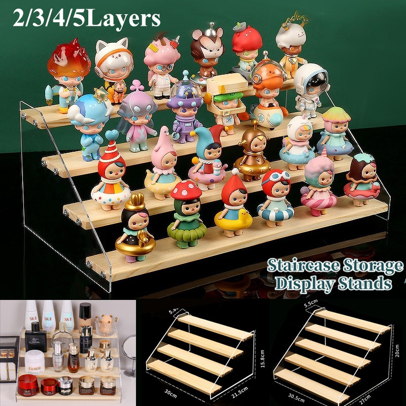 2/3/4/5 layers Ladder Wooden Display Rack Display Storage Rack Product ...