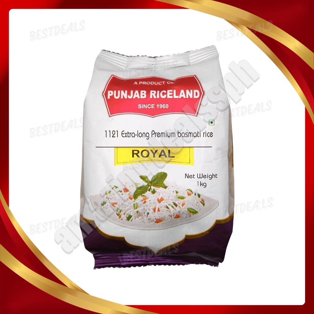 1kg Punjab Riceland Royal 1121 extra long premium Basmati Rice | Shopee ...