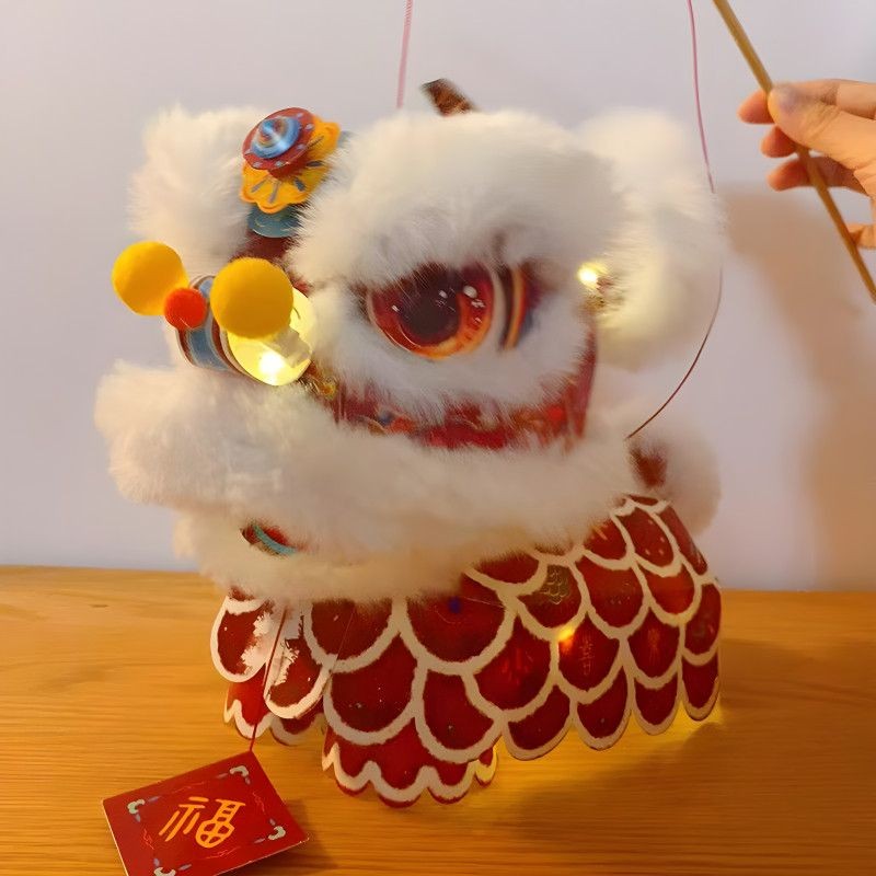 Spring Festival New Year Non-Remaining Dragon Lion Dance Lantern ...