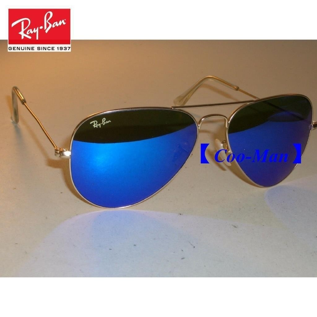 Original WEGF Coo-Man Ray Ban Rb3025 58 [] 14 Mirror Blue Uv Crystal ...