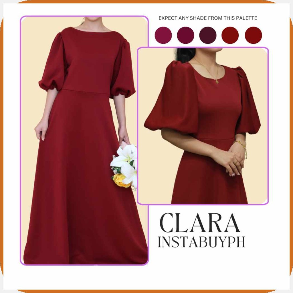 INSTABUYPH(Hi^Clara]y`Filipiniana!k[Puff,s[Sleeve,e[Boat,x[Neck,Tv ...