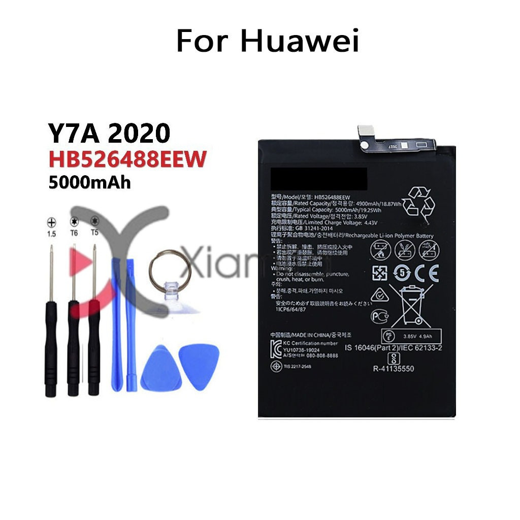 HB526488EEW Battery For Huawei Y7A 2020/P Smart 2021 Battery Spare ...