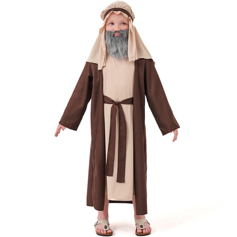 Kids Boy Middle Eastern Shepherd Elder Clothes Costume Cosplay for ...